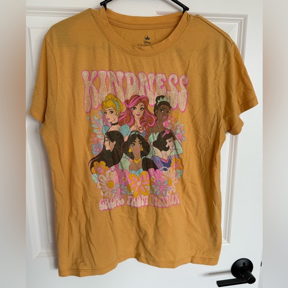 Disney | Tops | Disney Princess Tee In Mustard Yellow | Poshmark